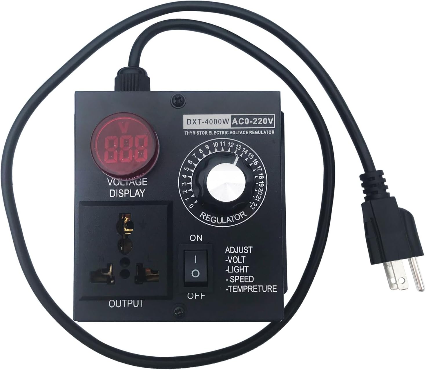 AC Variable Speed Controller, 120V~220V 15A 4000W, Variable Speed ...