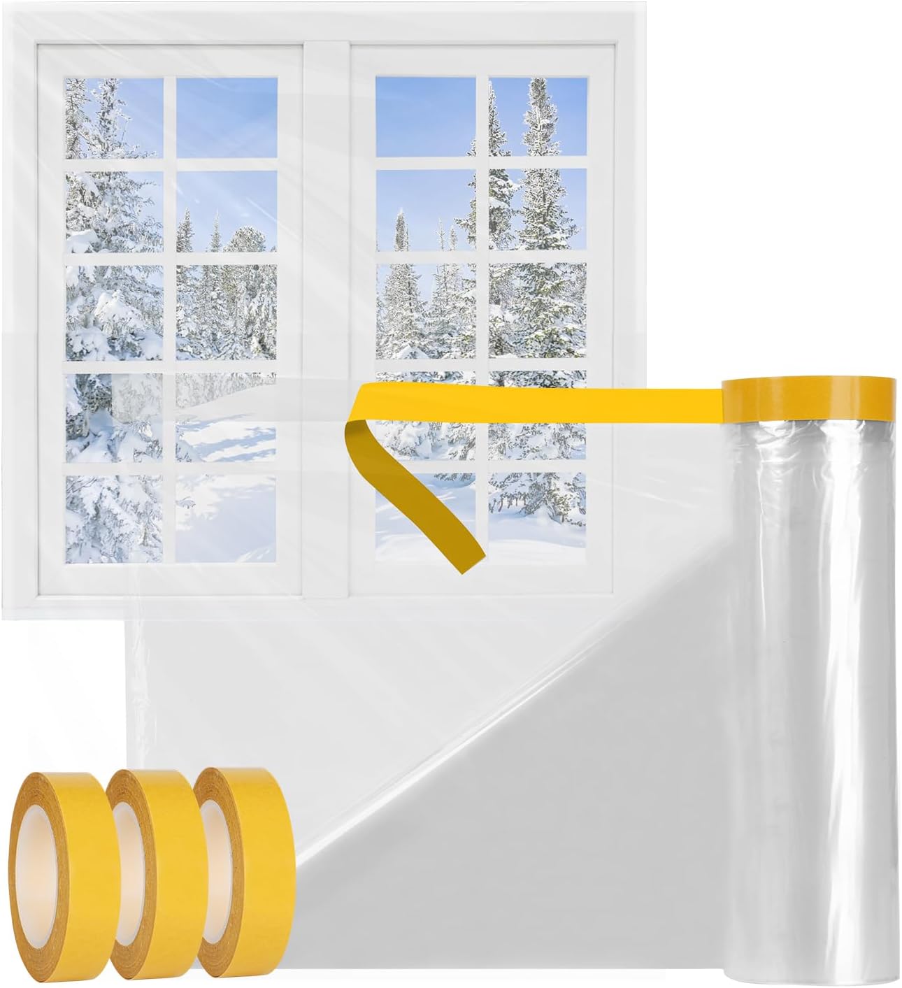3M Interior Shrink Film Window Kit 2141W-6 : Amazon.co.uk: DIY & Tools