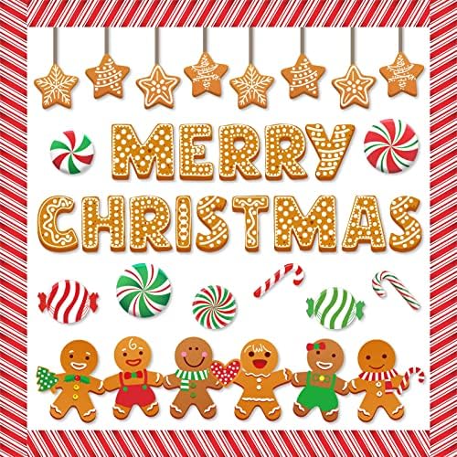 Amazon.com : Whaline 76Pcs Merry Christmas Classroom Bulletin Board ...