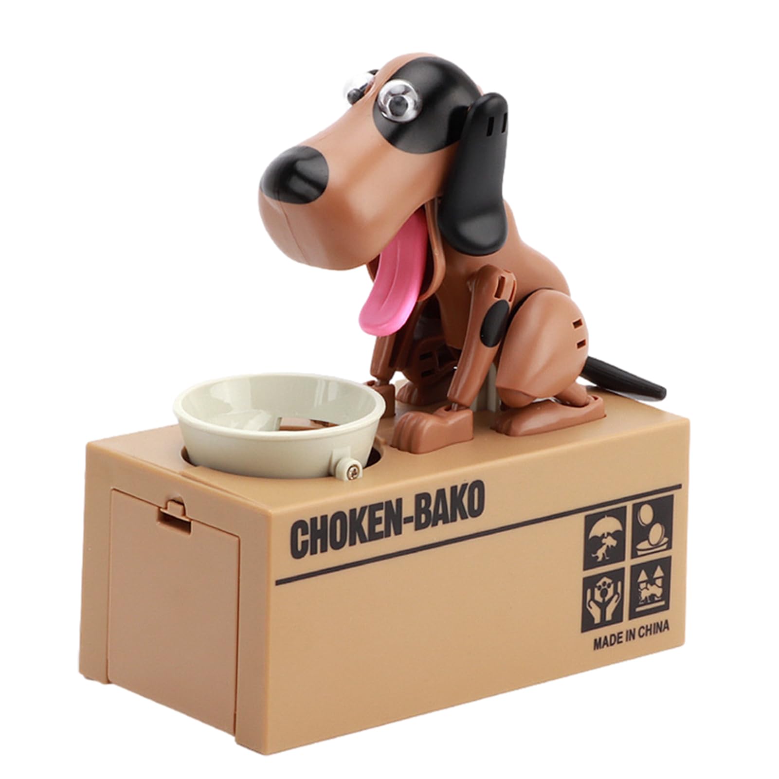 Amazon.com: Dog Eating Coin Bank - Creative Coin Saving Box for Kids ...