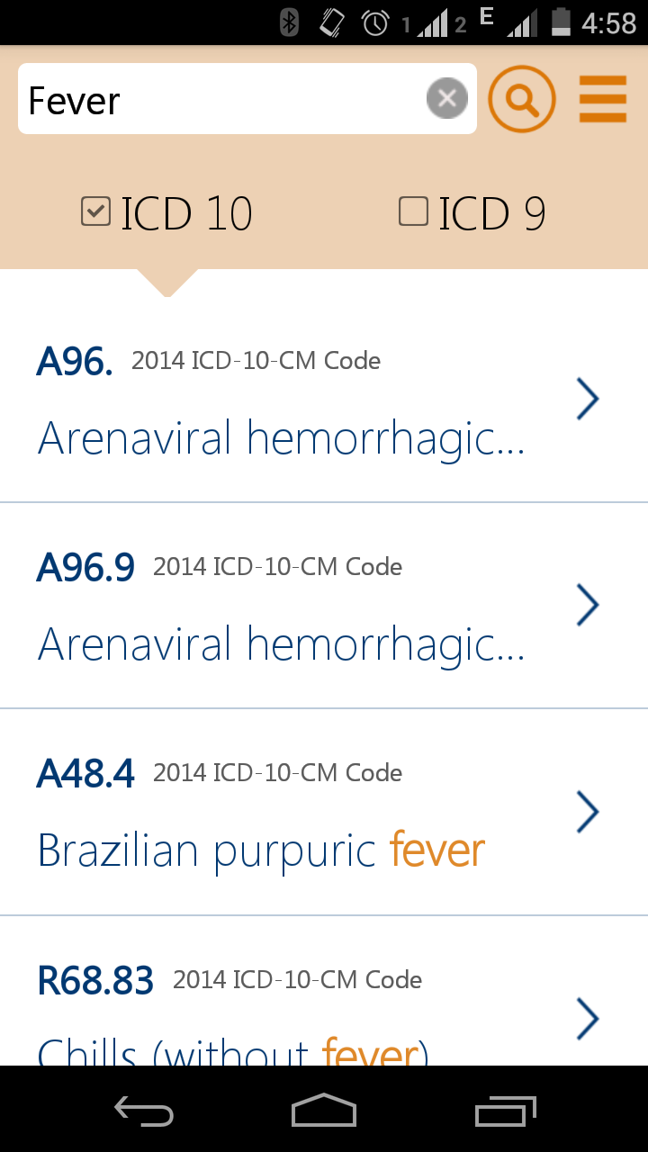ICD-10 & ICD-9 Code Reference - App on Amazon Appstore