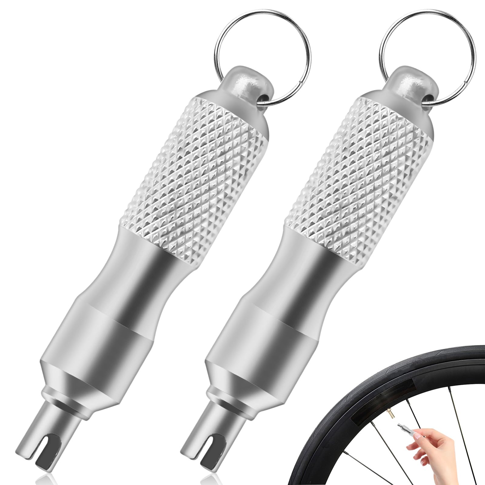 2Pcs Car Valve Stem Removal Tool, Portable Valve Core Removal Tool Tire ...