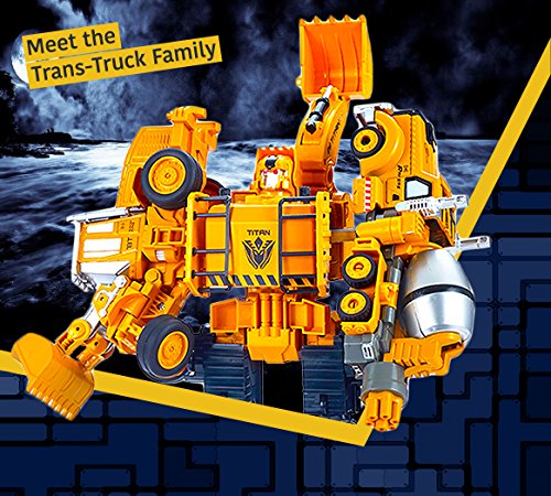 Big Mo's Toys Tractor Robot Construction Set- 5 pcs TransTruck ...