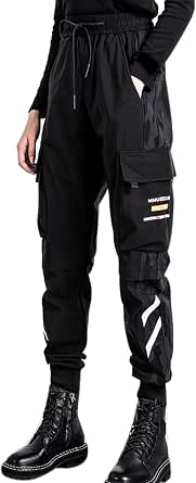 Amazon.com: MEINVQIAOTI Streetwear Hip Hop Functional Baggy Cargo Pants ...