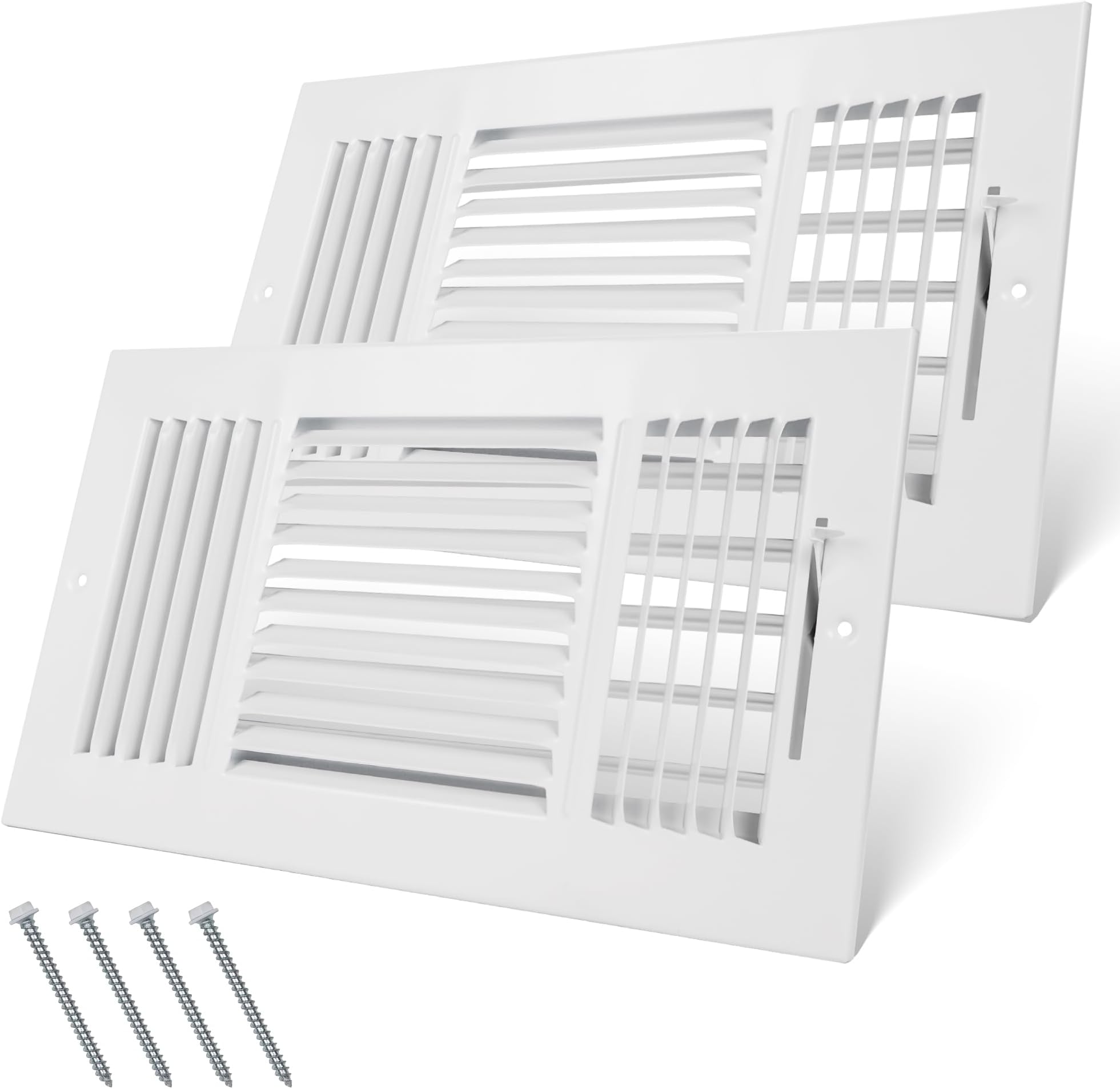 12" x 6" Adjustable Blade Sidewall Ceiling Register Vent Cover Diffuser ...