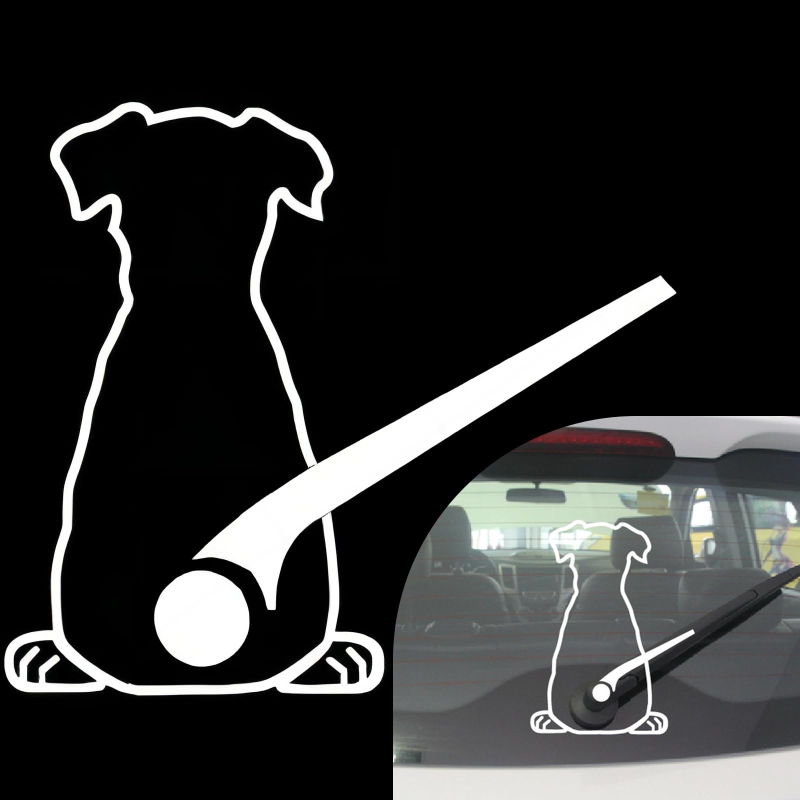 Amazon.com: pinflaw 1 PC Car Rear Windshield Wiper Stickers, 8.26" x 13 ...