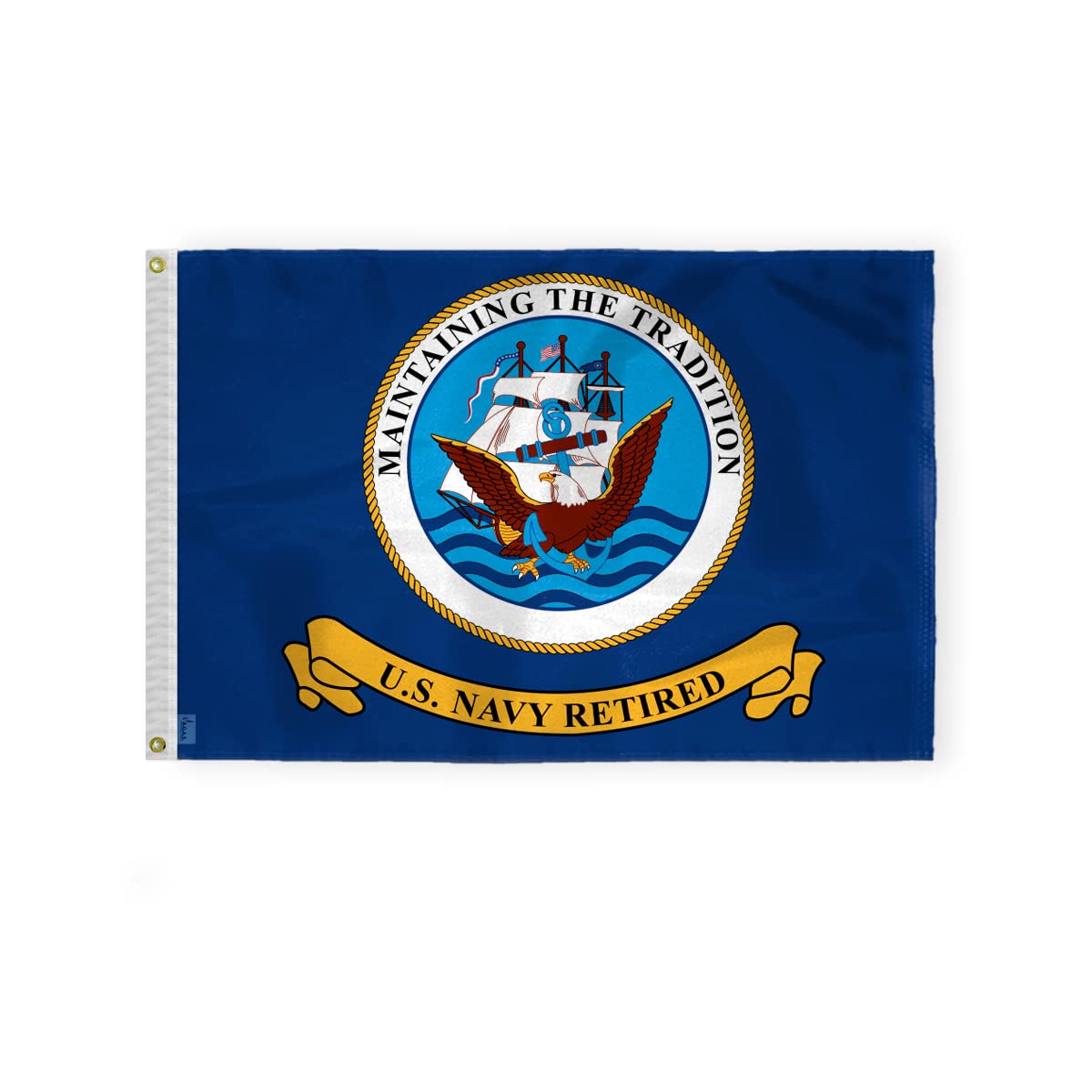 Amazon.com : AGAS United States Navy Retired Military Flag 2x3 Ft ...