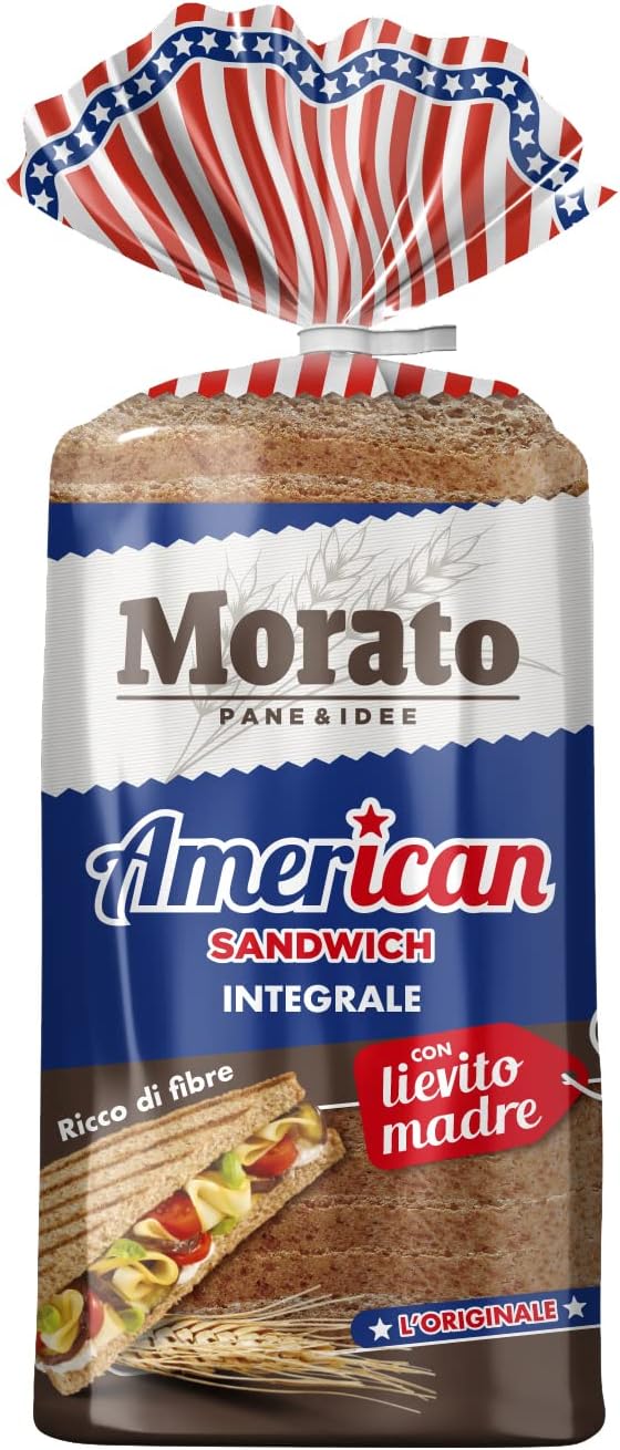 Pane Morato, American Sandwich Integrale, Morbido Pane Integrale a ...