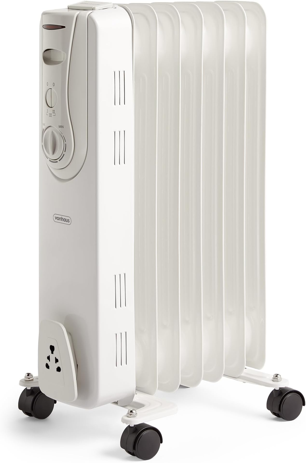 VonHaus Oil Filled Radiator 6 Fin – Oil Heater Portable Electric Free ...