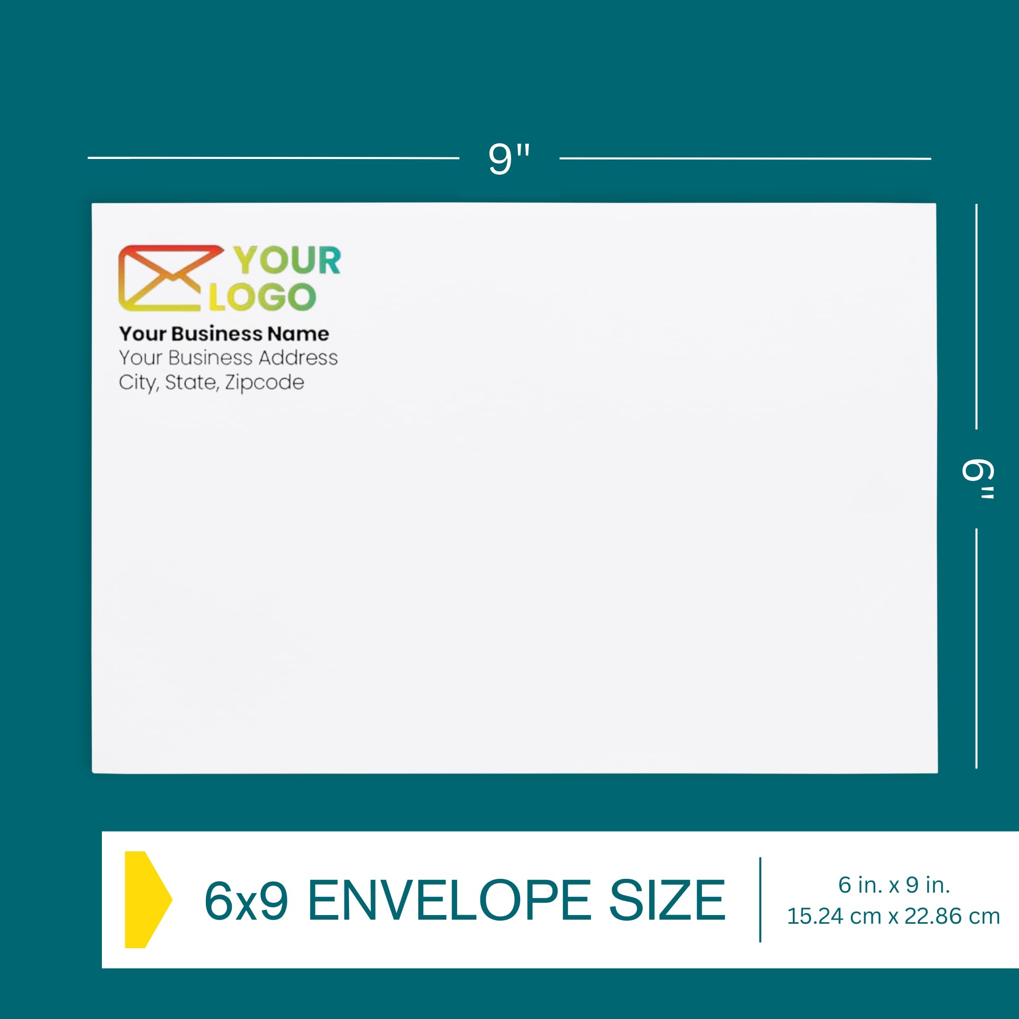 Snapklik.com : 6x9 Custom Printed Booklet Envelopes - 500 Pack - Peel ...