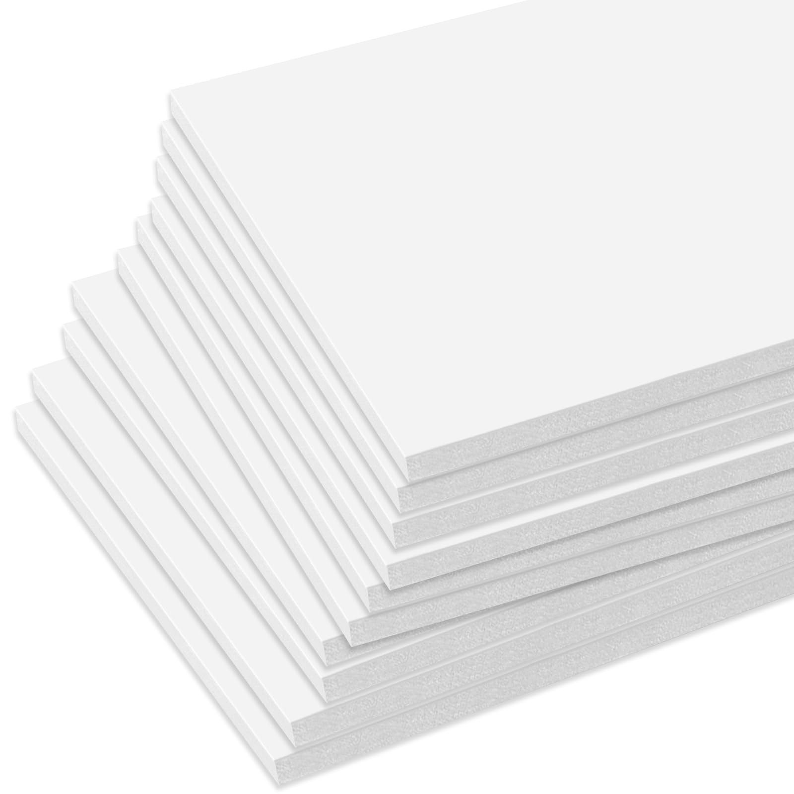 Snapklik.com : Mat Board Center, Pack Of 10 8x10 Foam Board, 1/8" Thick ...