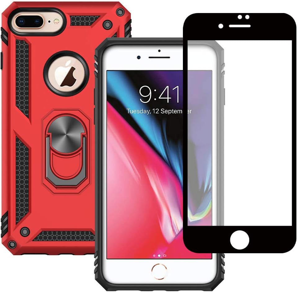 iPhone 8 Plus Case, iPhone 8 Plus Cases with Screen Protector, Yiakeng ...