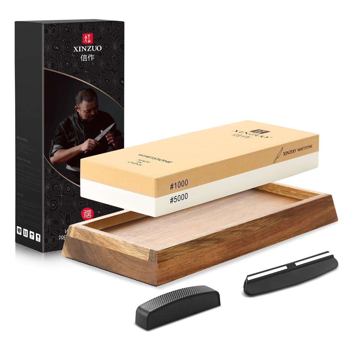 Snapklik.com : XINZUOKnife Sharpening Stone-Dual Grit #1000/#5000-Extra ...