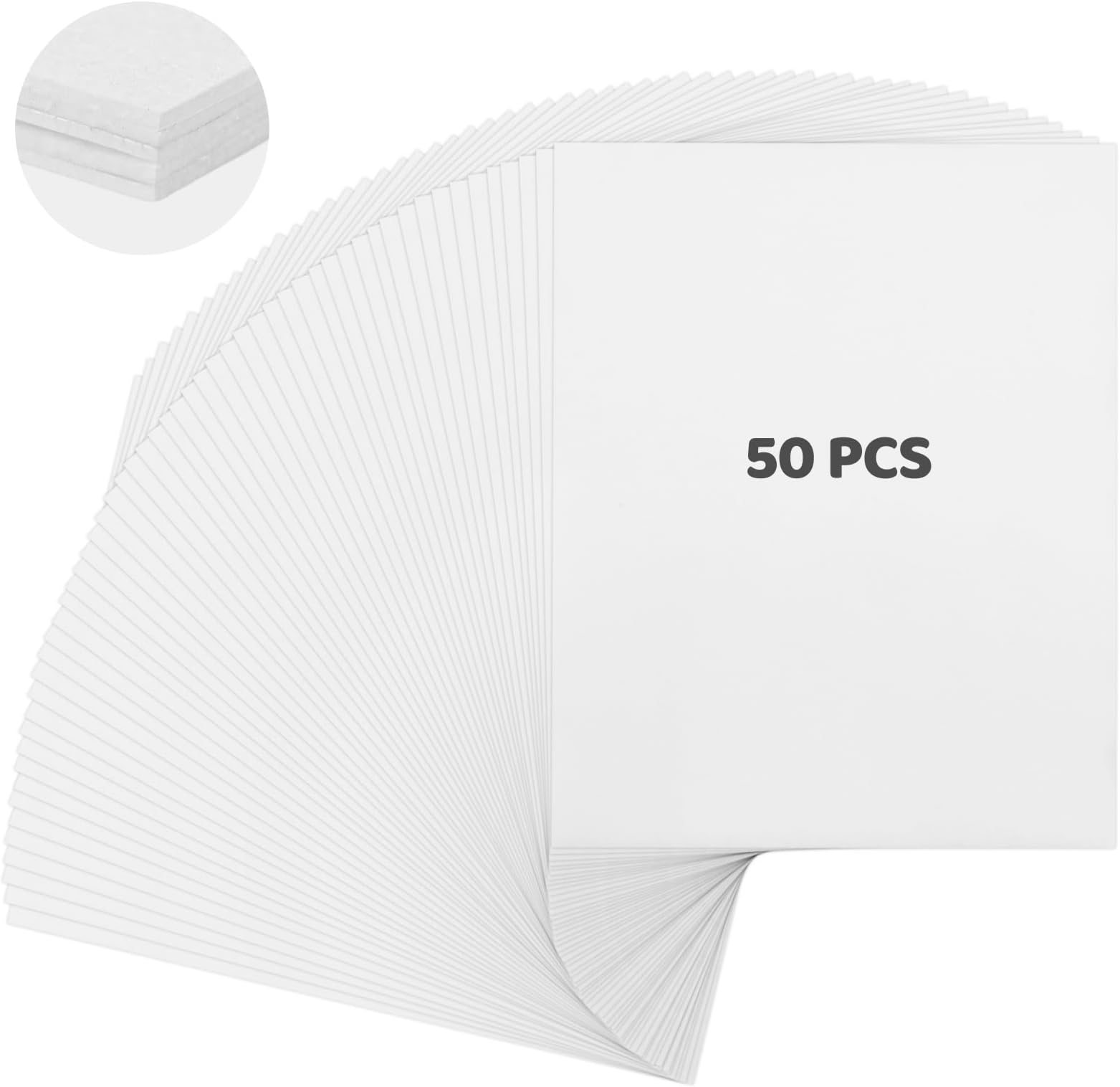 Amazon.com : 50 PCS Foam Boards, 8 x 10 Inches Foam Core Backing Board ...