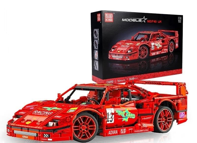 Mould King 2688/pcs Static Supercar Brick Building Model Car 13095 ...