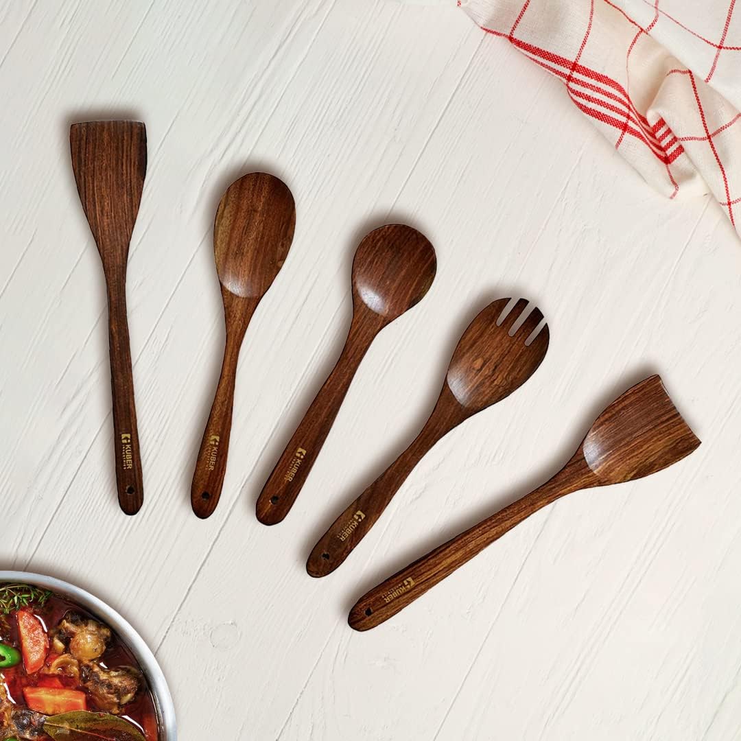 Buy The Indus Valley Wooden Flip/Spatula/Ladle for Cooking Dosa/Roti ...
