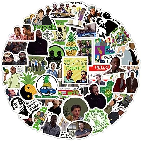 Amazon.com: Psych Merchandise Stickers Pack,50pcs TV Show Stickers ...