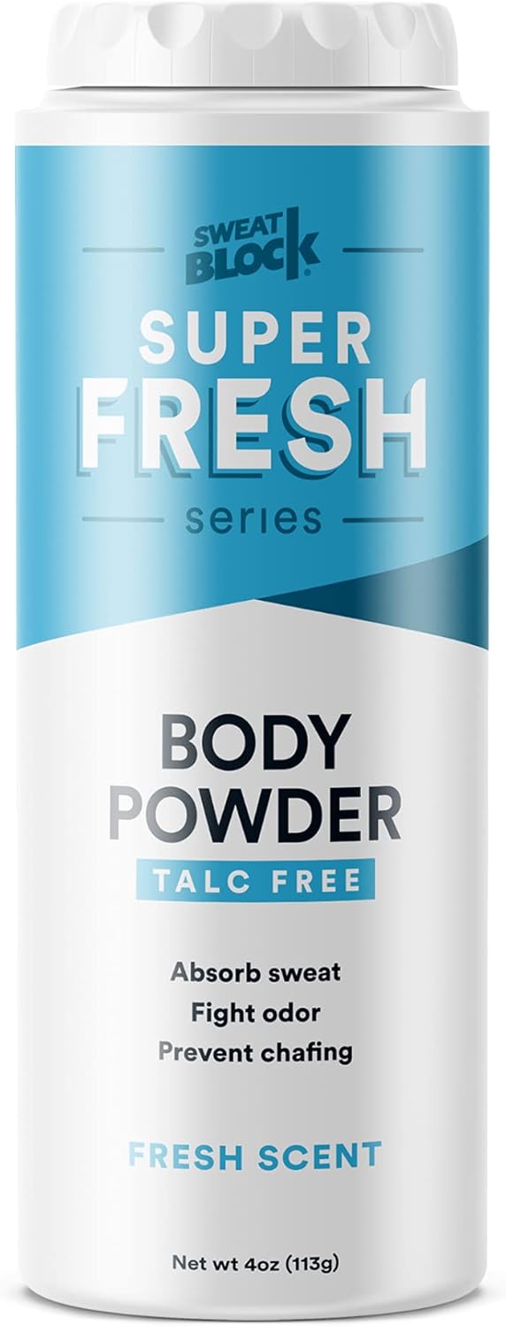 Amazon.com: SweatBlock Body Powder for Women and Men, Talc-Free ...