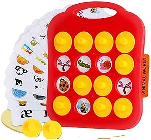 haipky Family Memory Matching Board Card Lotto Game for 3 4 5 6 7 8 9 ...