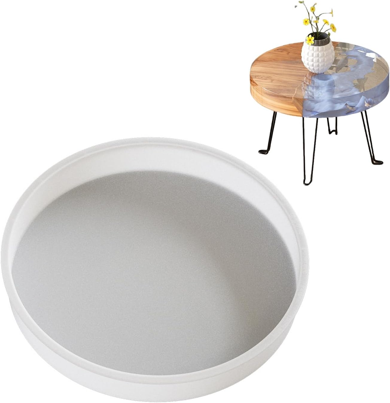 Amazon.com: Resin Table Molds, Honeycomb and River Pattern Large Round ...