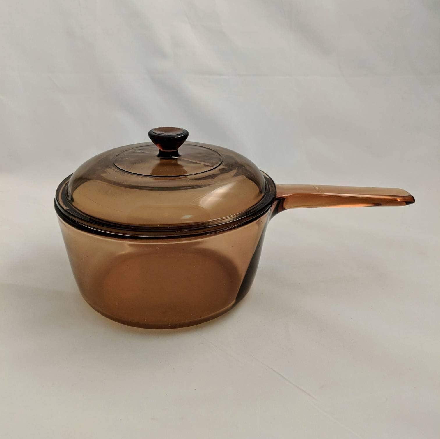 Amazon.com: Corning Vision Visions Amber 1.5 L Saucepan with Lid: Pyrex ...