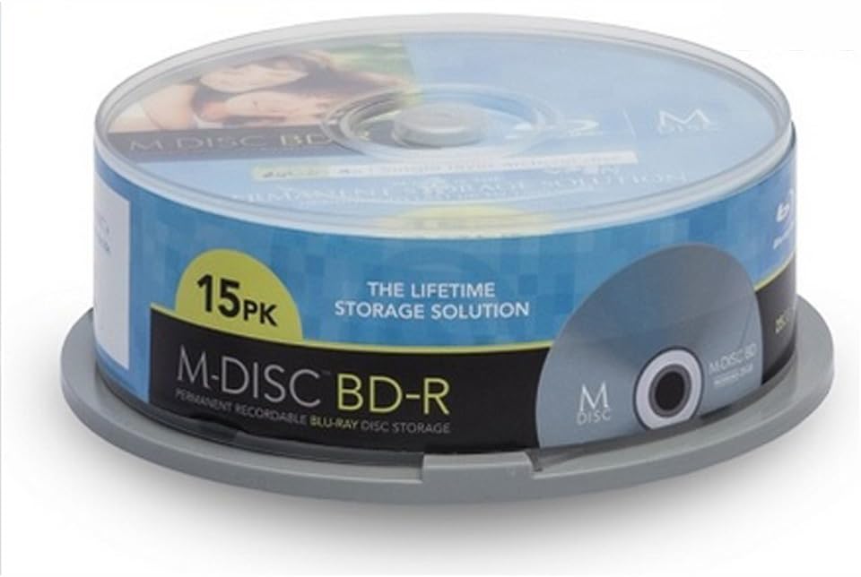 Amazon.com: Verbatim M DISC BD-R 25GB 4X with Branded Surface Blank Blu ...