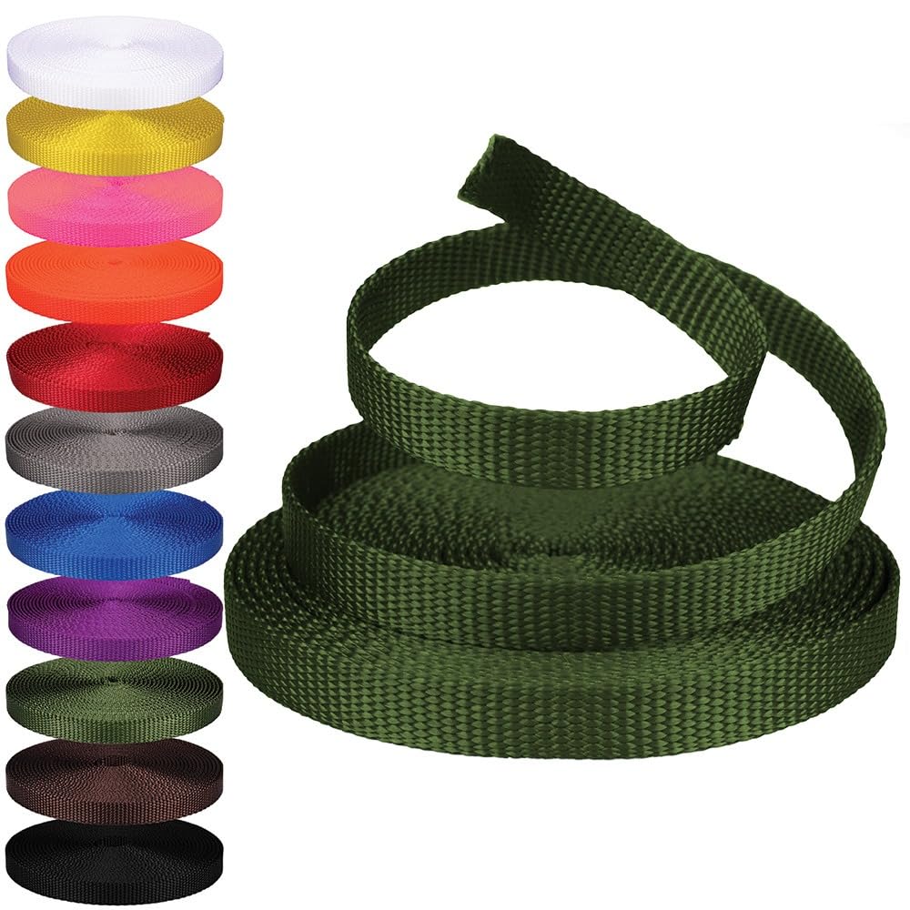 Amazon.com: Rope and Cord Nylon Webbing – 1/2 in. Multipurpose Webbing ...