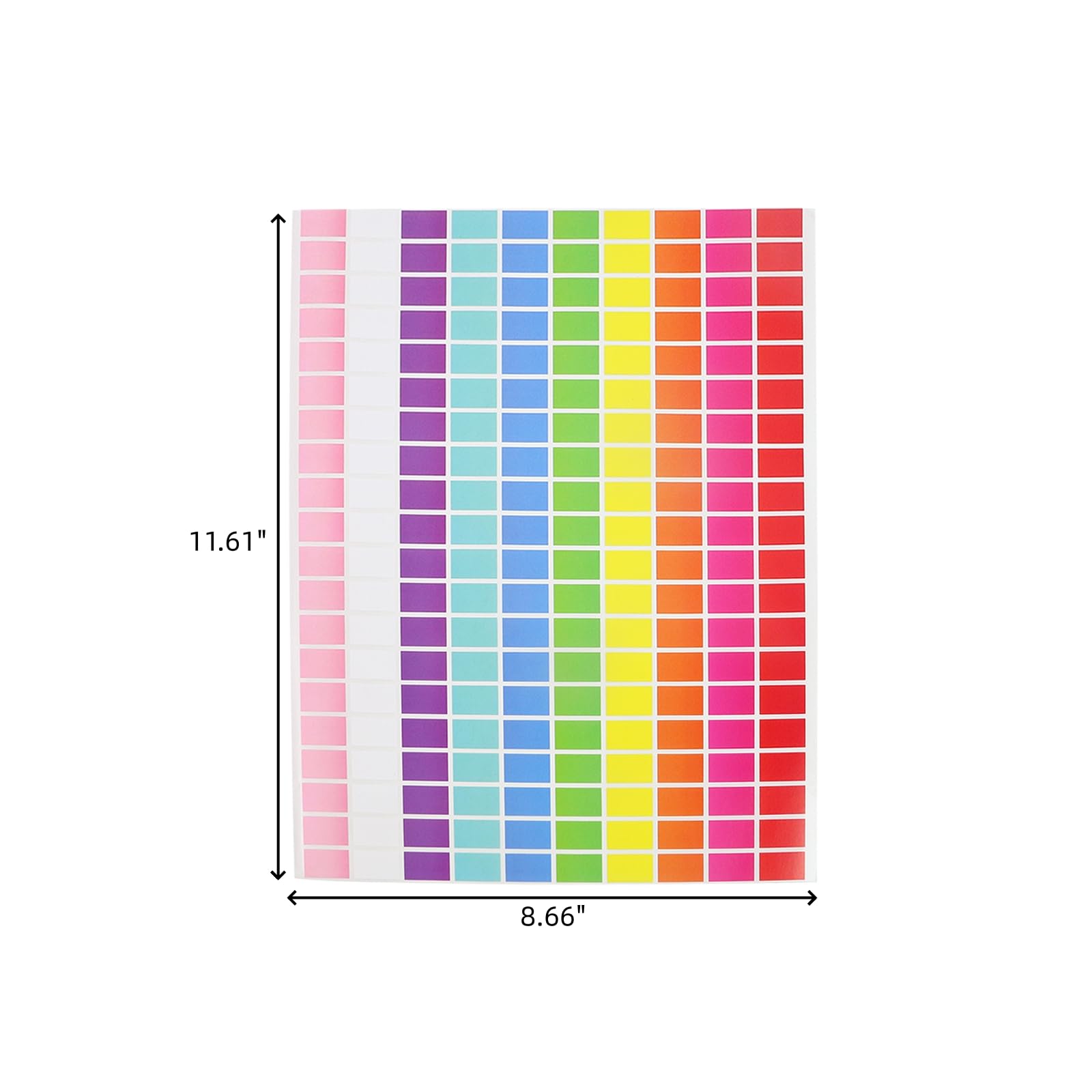 Snapklik.com : Oedema 4000 PCS Square Color Coding Labels 10 Color ...
