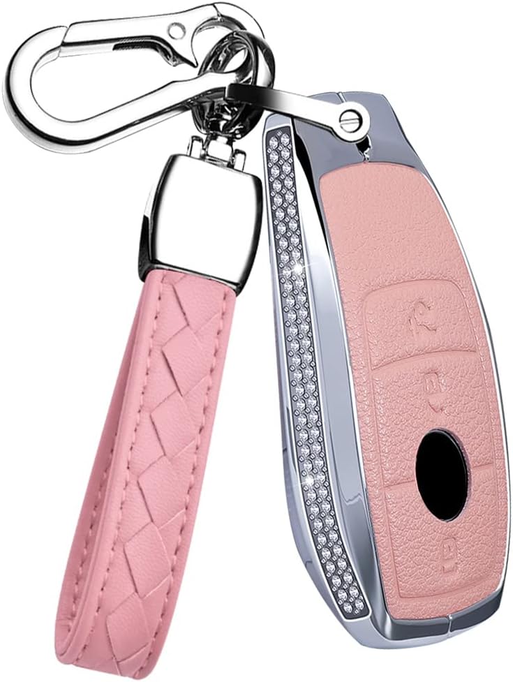 Amazon.com: HIBEYO for Mercedes Key Fob Cover with Rhinestones Car ...
