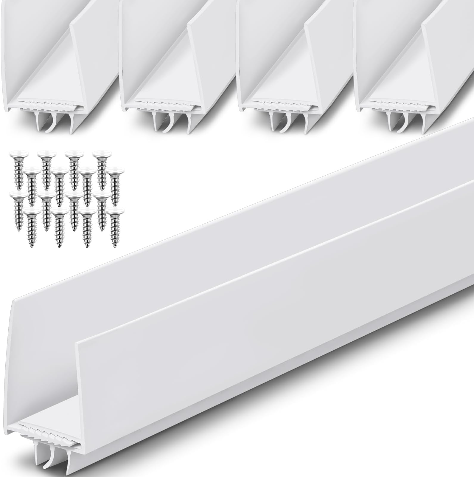 PVC Slide on Door Sweep with Foam Draft Stopper/Sweep for Doors 1" - 1 ...