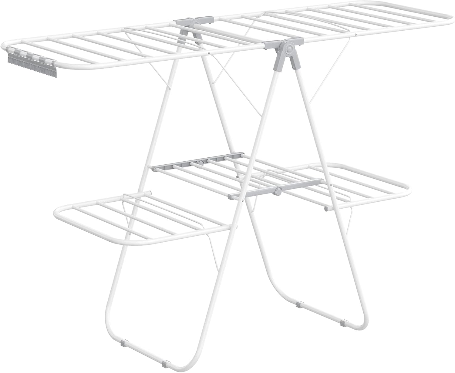Amazon.com: SONGMICS Clothes Drying Rack, Foldable 2-Level Laundry ...