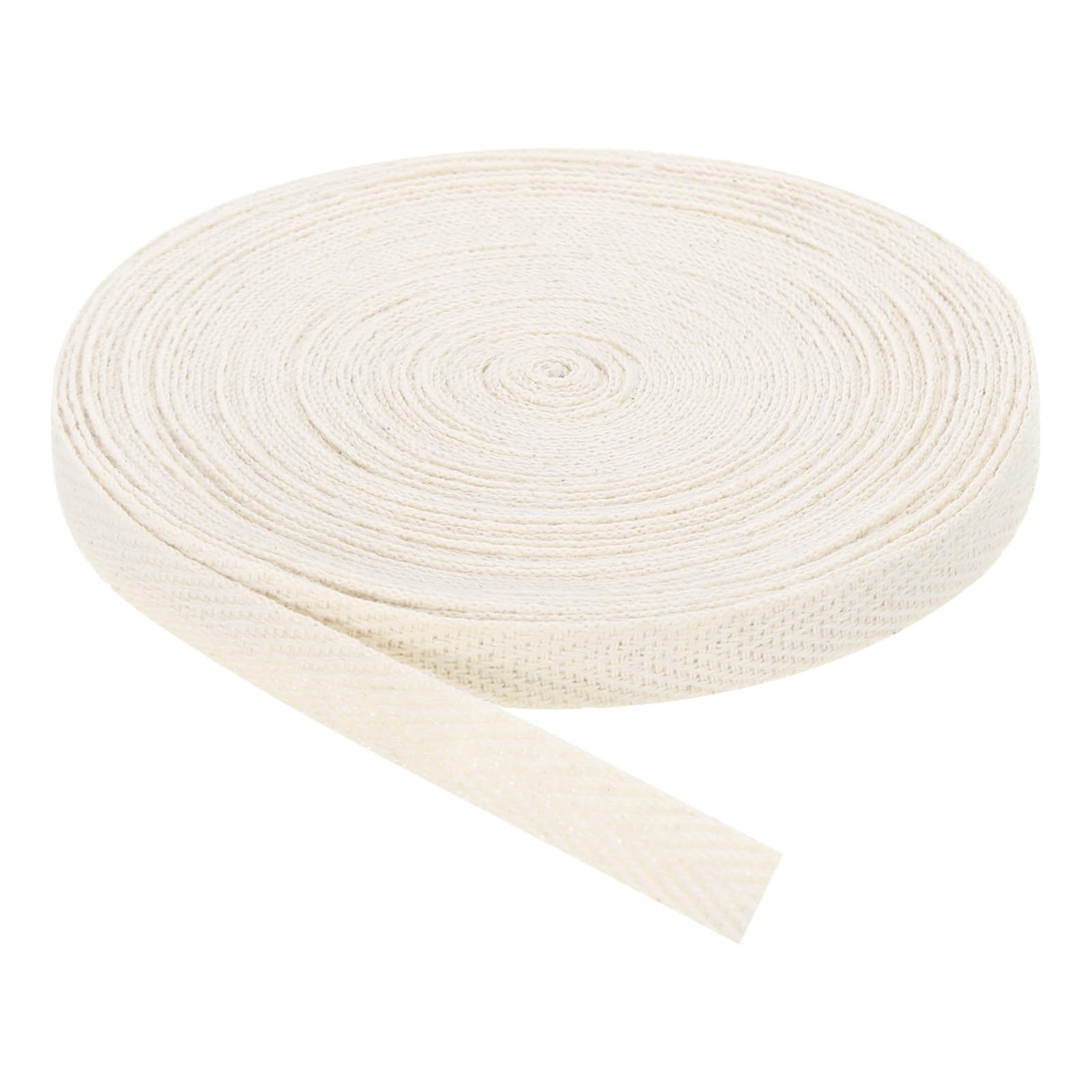 Amazon.com: uxcell Twill Tape, 1Pcs 11 Yard x 8mm - Cotton Fabric ...