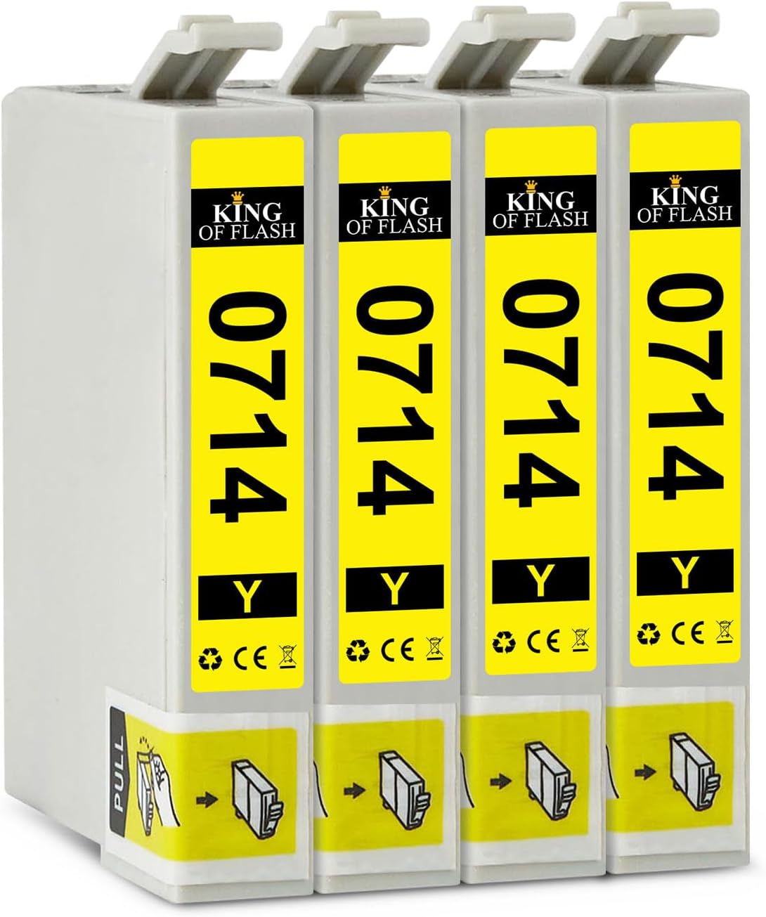 KING OF FLASH Replacement for Epson T0714 Ink Cartridges Compatible for ...