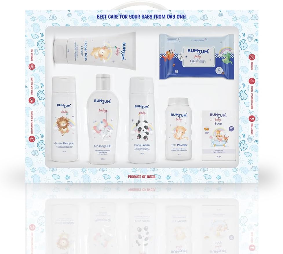 The Eco Mama Baby (7 in 1) Essential Baby Care Kit | Contains Tear Free ...