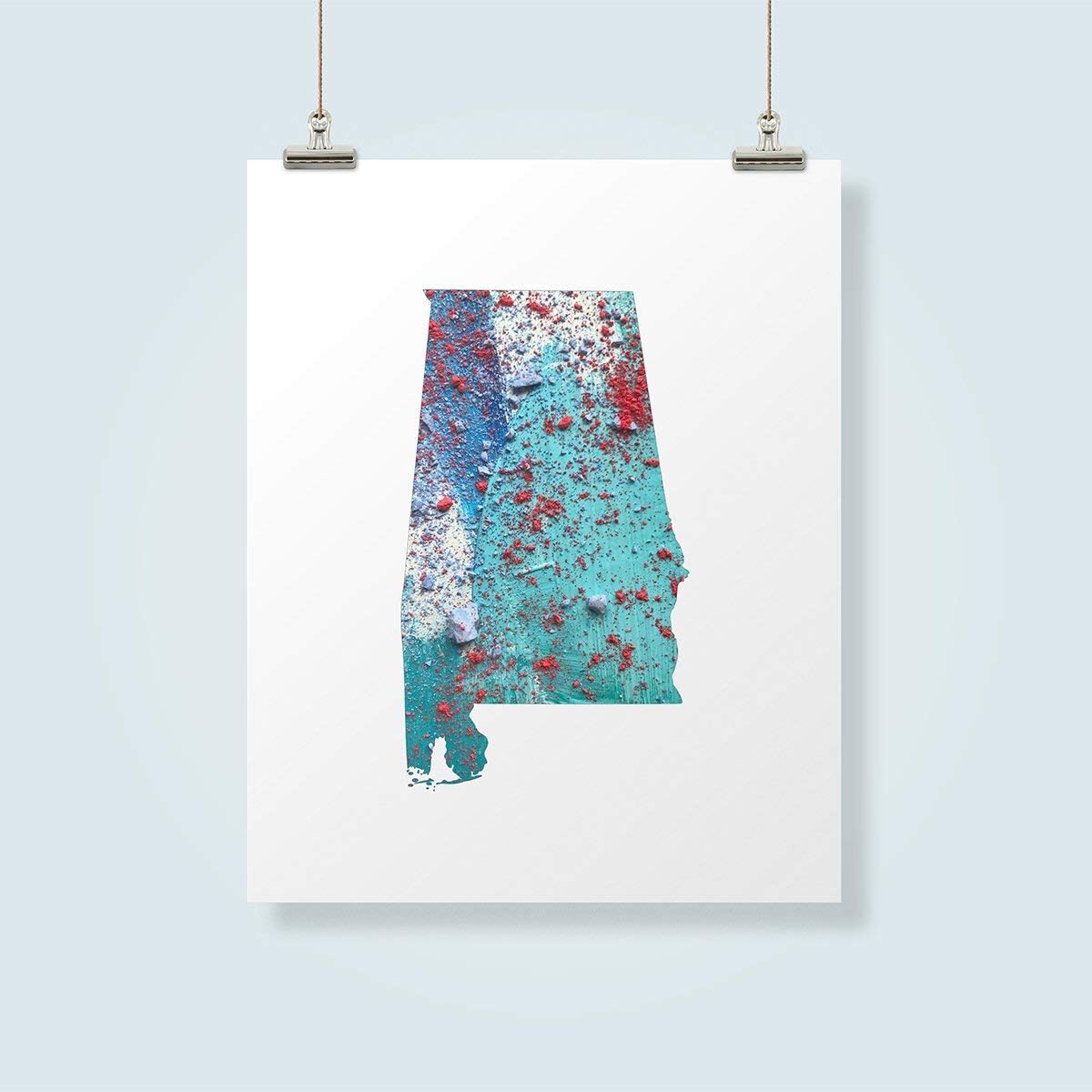 Amazon.com: Carland Cartography Alabama State Map: Posters & Prints