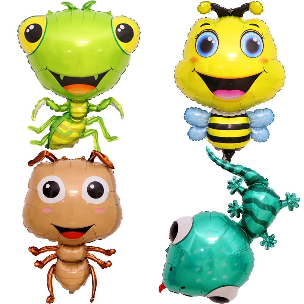 Amazon.com: HORUIUS Insect Animal Balloons Bee Gecko Ant Mantis Foil ...