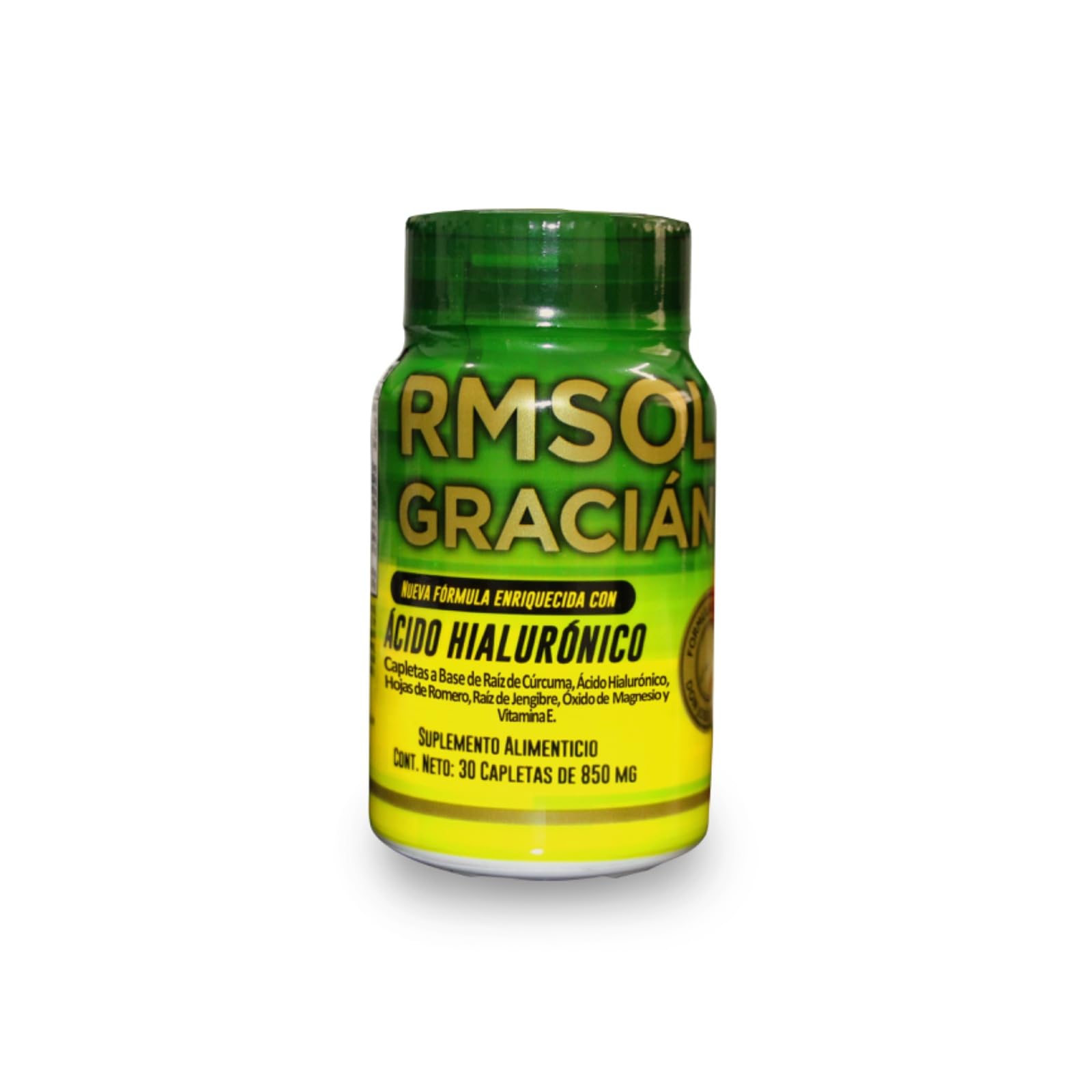 RMSOL GRACIAN Ácido Hialurónico 30 Tabletas : Amazon.com.mx: Salud y Cuidado Personal