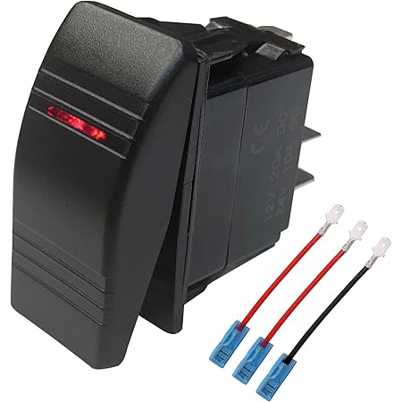 Amazon.com: STVMotorsports Blue Momentary Rocker Switch Push to Start ...