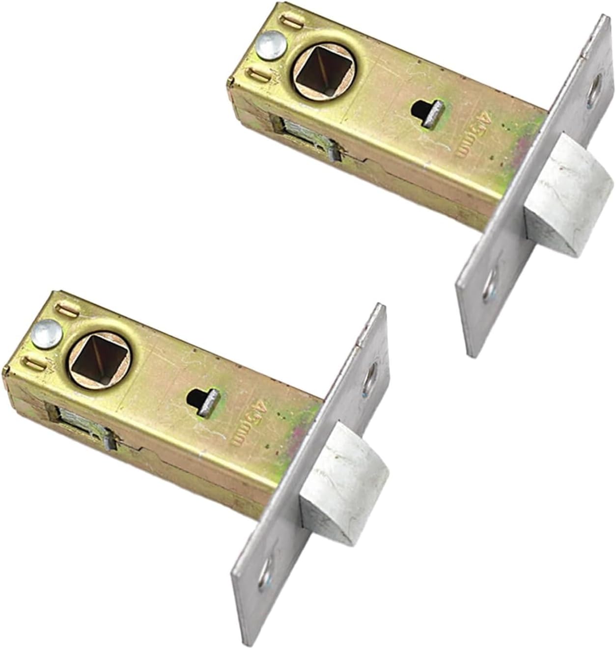 2 Set 45mm Tubular Latch - Internal Door Lock Mechanism for Bedroom ...