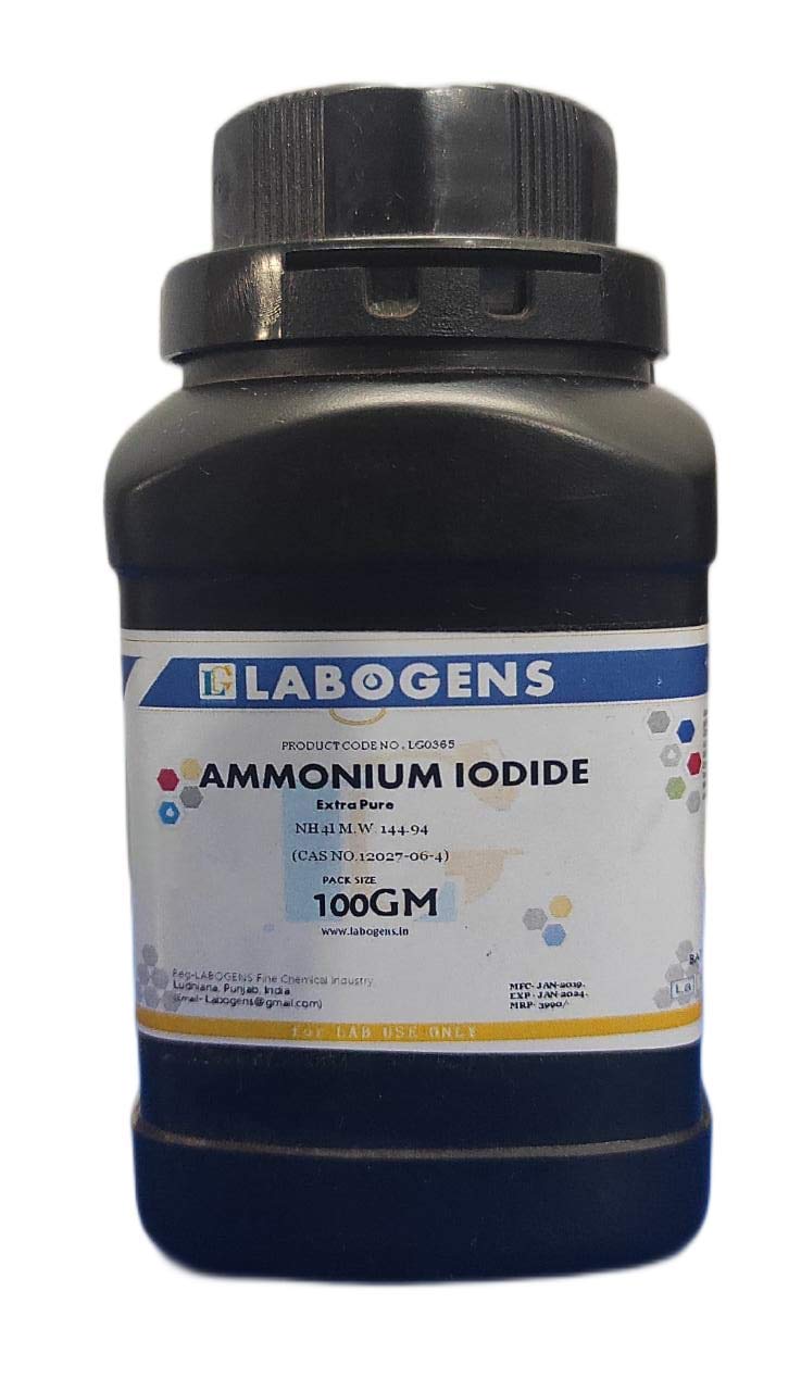 LABOGENS AMMONIUM IODIDE Extra Pure 100GM Assay : Min. 99% NH4I M.W ...