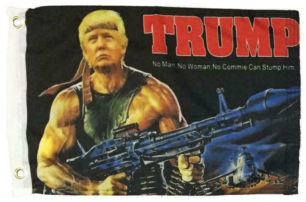 Amazon.com : Trade Winds Trump Rambo Boat/Motorcycle Flag - Reinforced ...