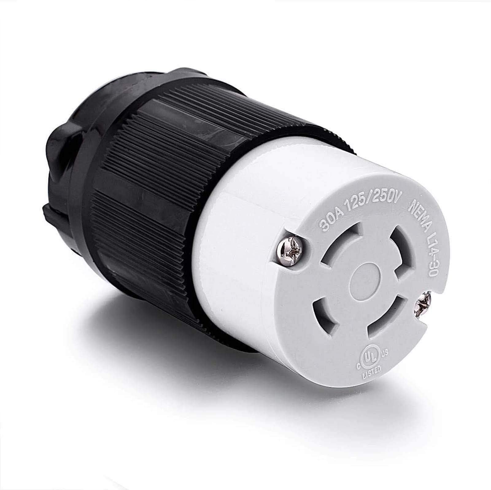 Amazon.com: Miady NEMA L14-30P Generator Plug, 30 Amp 4-Prong ...