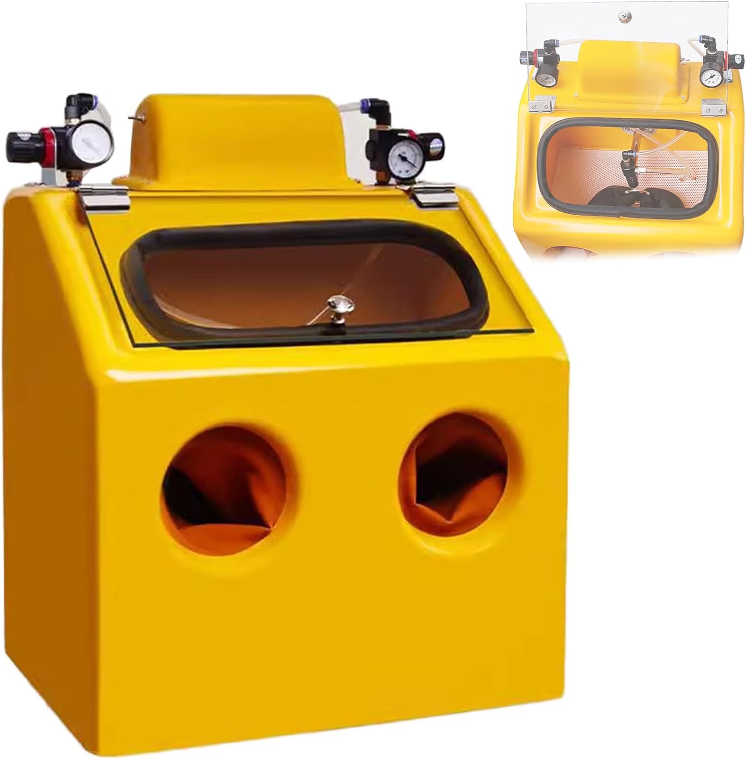 QUTBAG Sandblasting Cabinet Sandblaster, Portable Sand Blasting Work ...