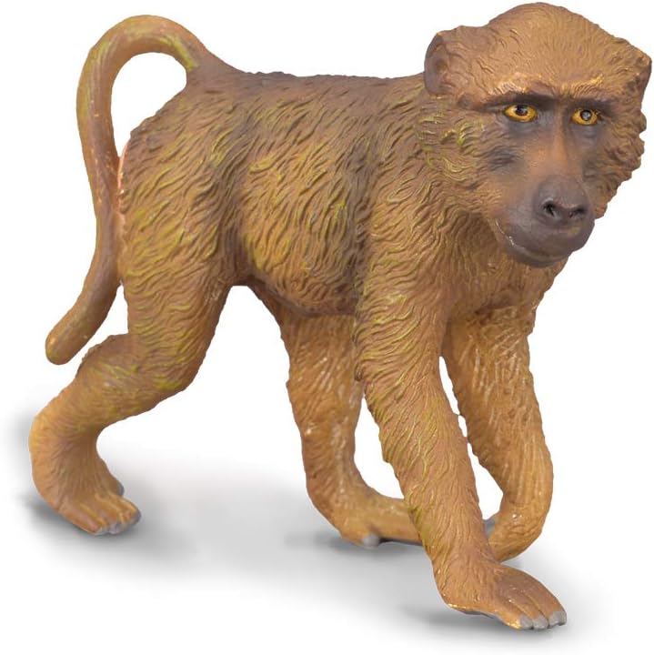 CollectA Wildlife Baboon Male Toy Figure - Authentic Hand Painted Model ...