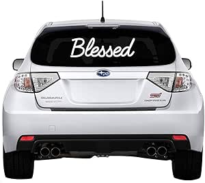 Amazon.com: Decal Flags USA Blessed Rear Windshield Outdoor - Peel and ...