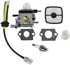 Amazon.com : HURI Carburetor with Air Filter Spark Plug Fuel Line Kit ...
