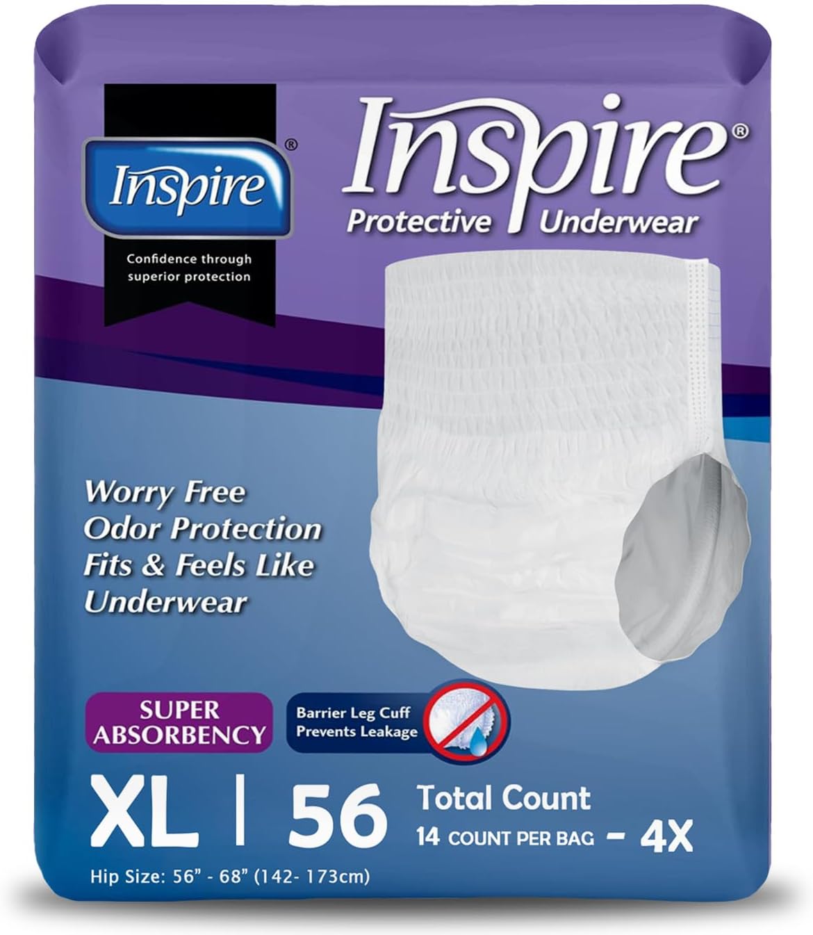 Amazon.com: Inspire Protective Underwear for Men and Women Incontinence ...