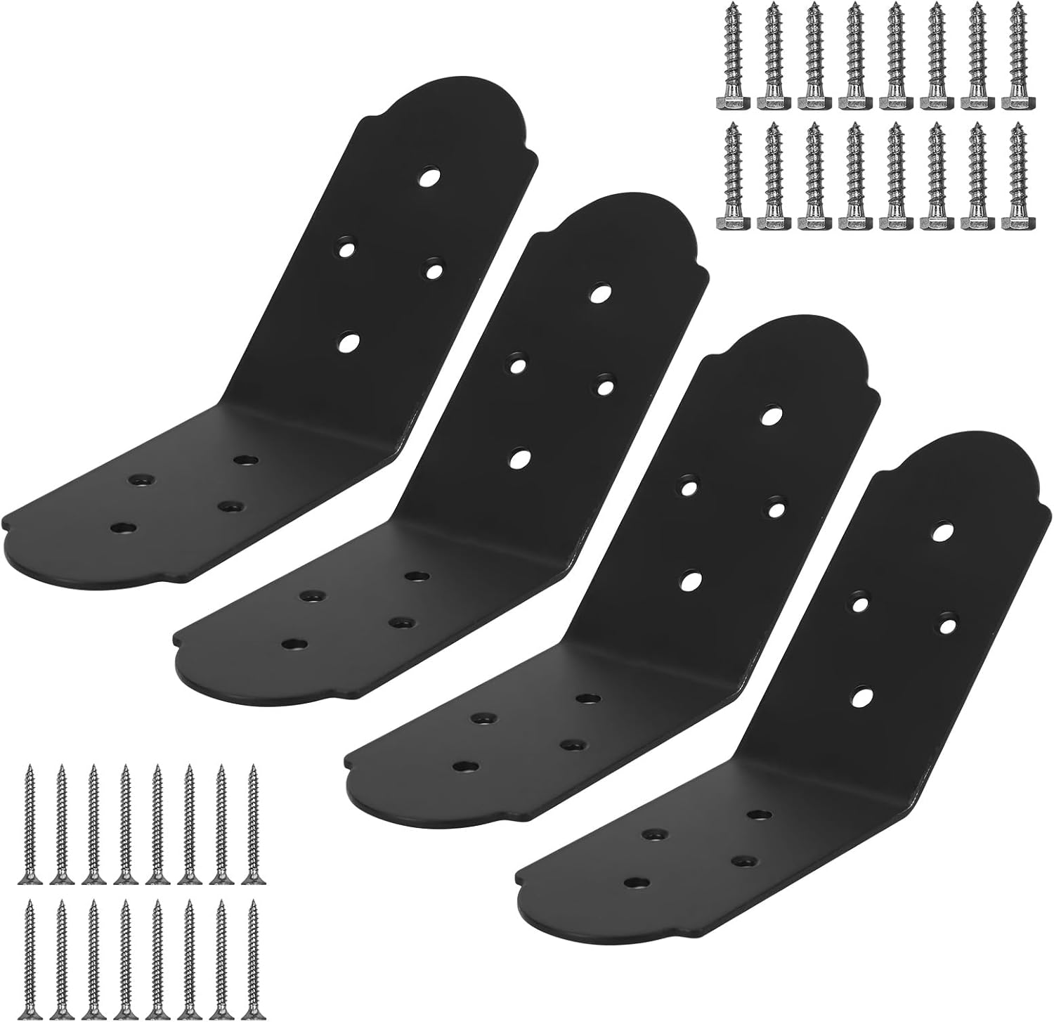 Amazon.com: Rasugarlary 4 Pcs Flush Inside 45 Degree Angle Brackets, 3 ...