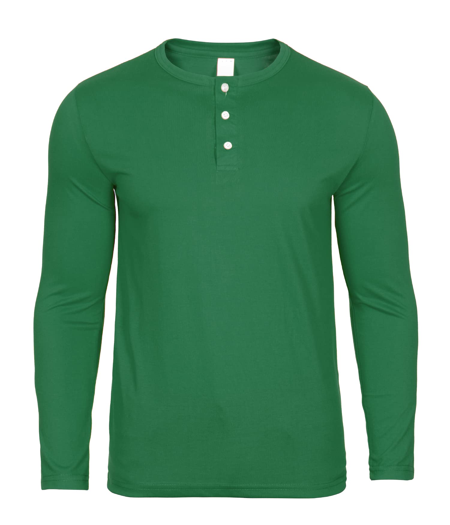 Snapklik.com : Decrum DISC Green Mens Henley Long Sleeve - Camisetas ...