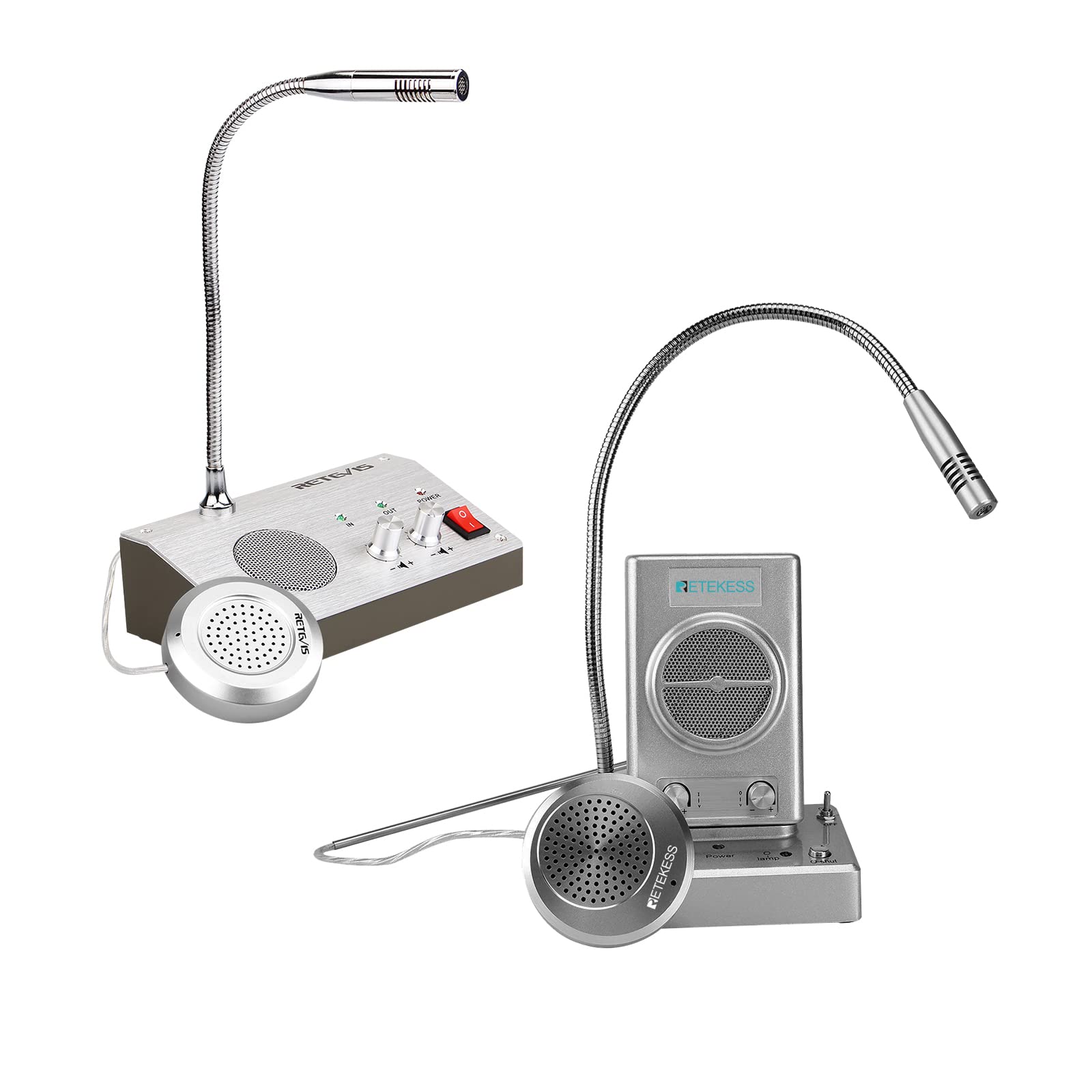 Amazon.com : Retevis RT-9908 Window Intercom with Retekess TW102 ...